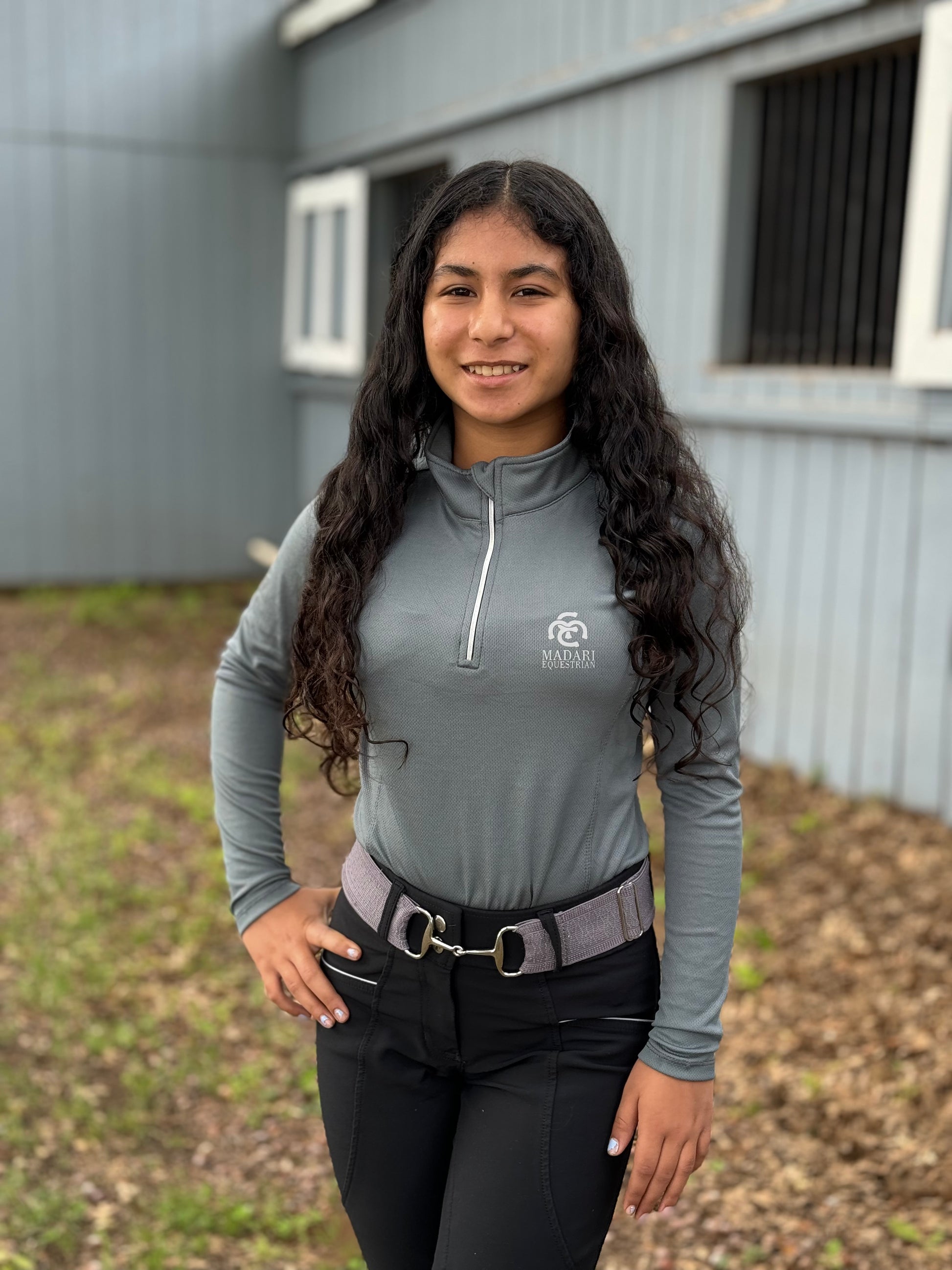 PRE-ORDER: BarnBound Basics - Youth and Women sizes -Silver Blue Color – Madari Equestrian